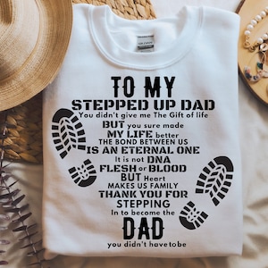 To My Stepped up Dad SVG PNG DXF, Dad Svg, Thanks You for Stepping Dad ...