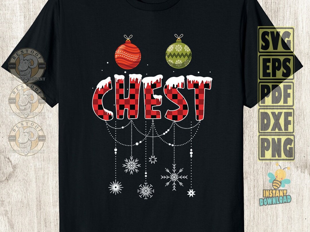 Chest Nuts SVG, Funny Christmas Couple Shirt SVG, Sarcastic Family ...