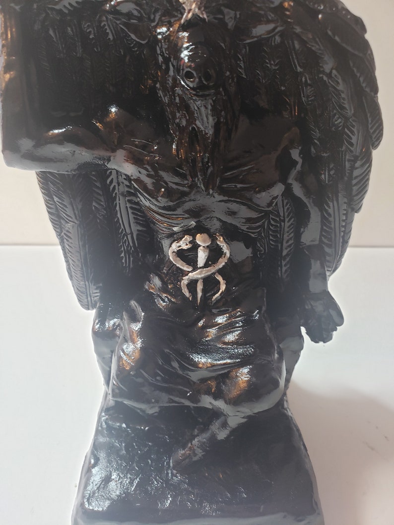 Handmade Resin Baphomet Sabbatic Goat Statue - 10" X 6" - Etsy