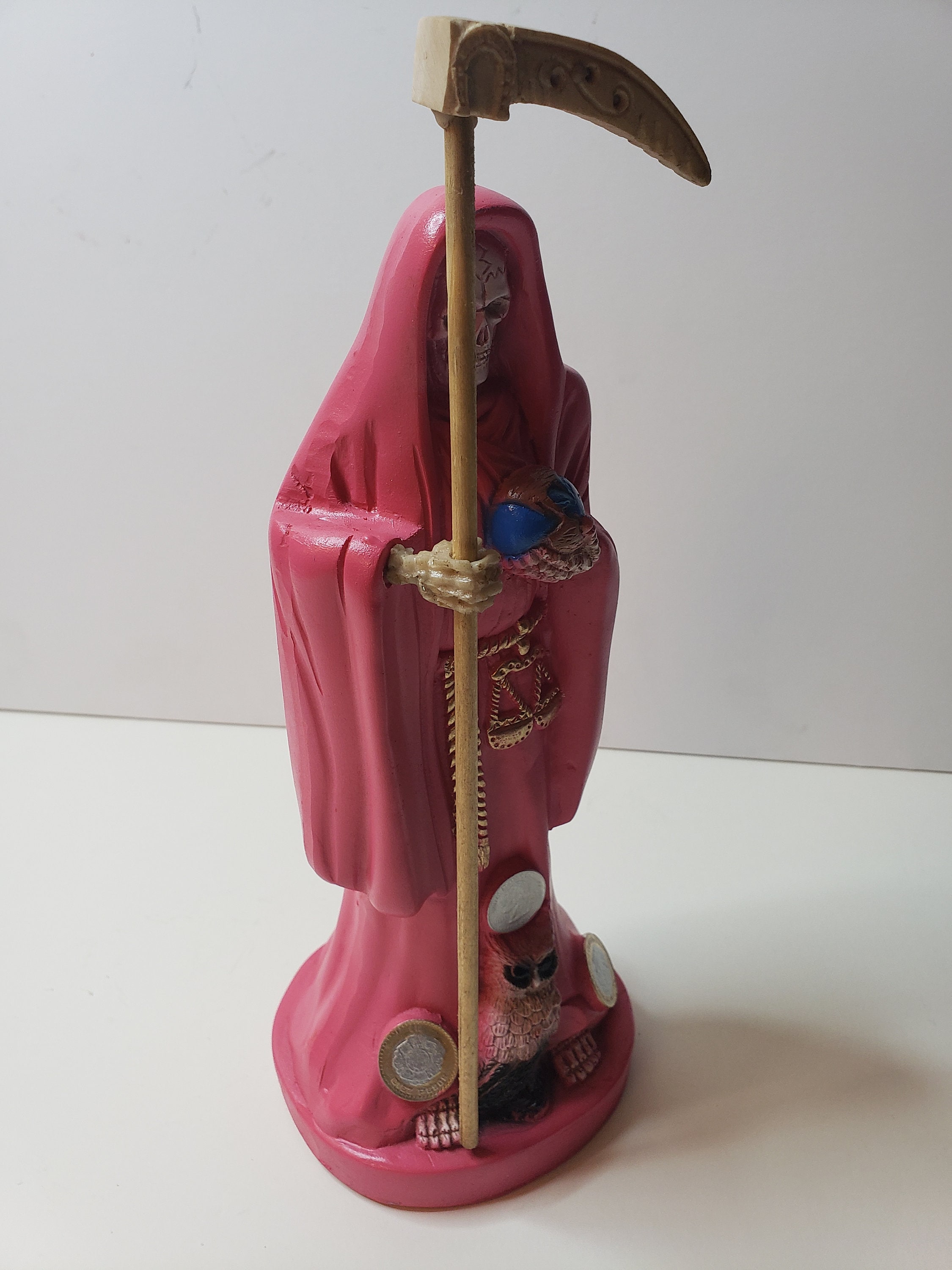 Santa Muerte Color Pink 13 Holy Death Statue / Grim - Etsy Australia