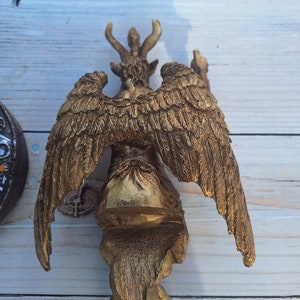 Templar Sabbatic Goat Baphomet Satan Gold 10"x6" / Devil / Evil ...