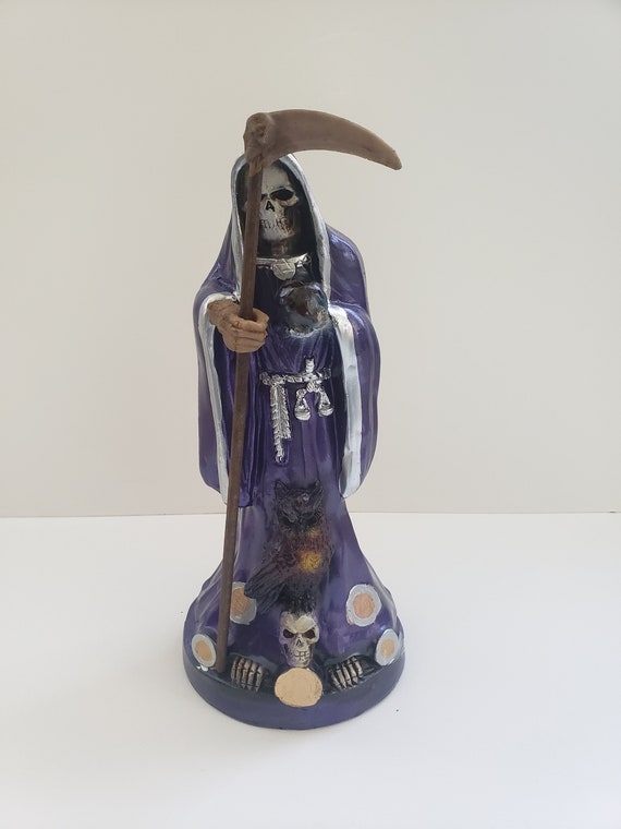 Santa Muerte Color Purple 13 Holy Death Statue / Grim | Etsy