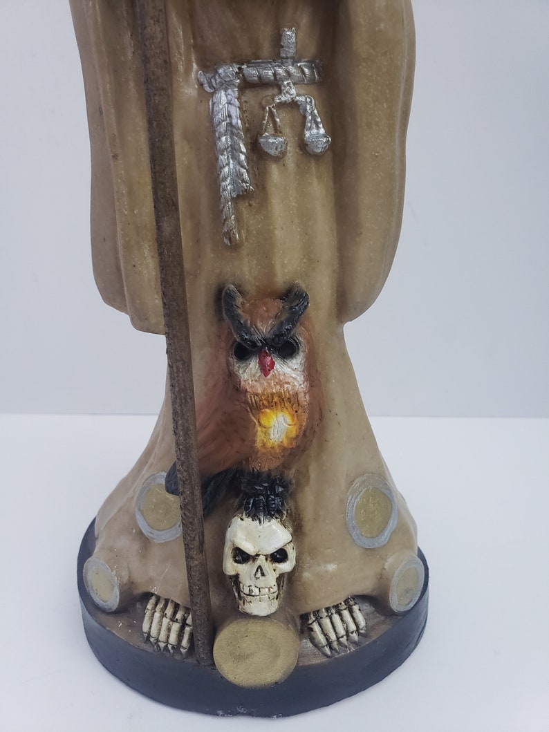 Santa Muerte Color Bone 13 Holy Death Statue / Grim - Etsy