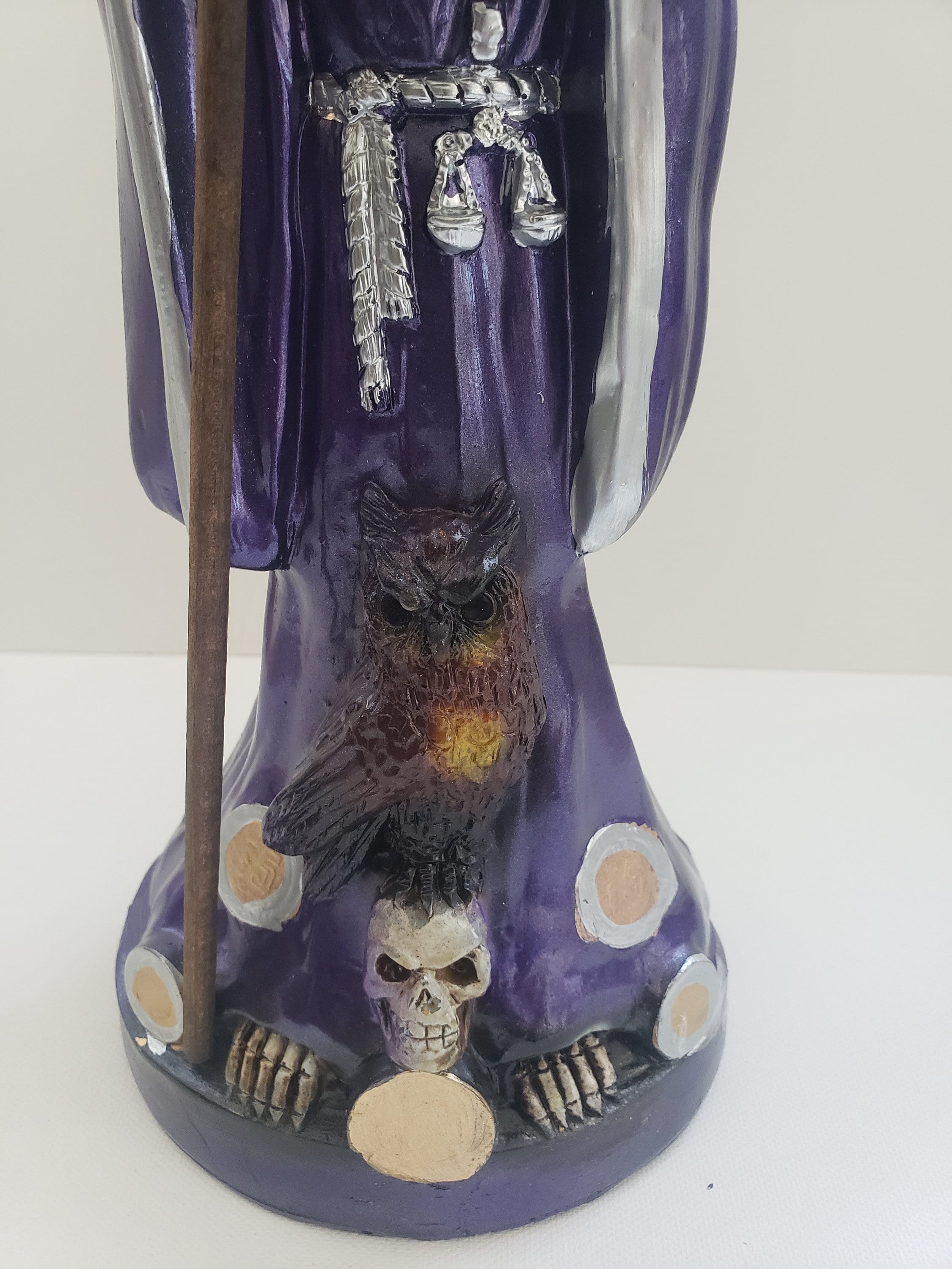 Santa Muerte Color Purple 13 Holy Death Statue / Grim | Etsy