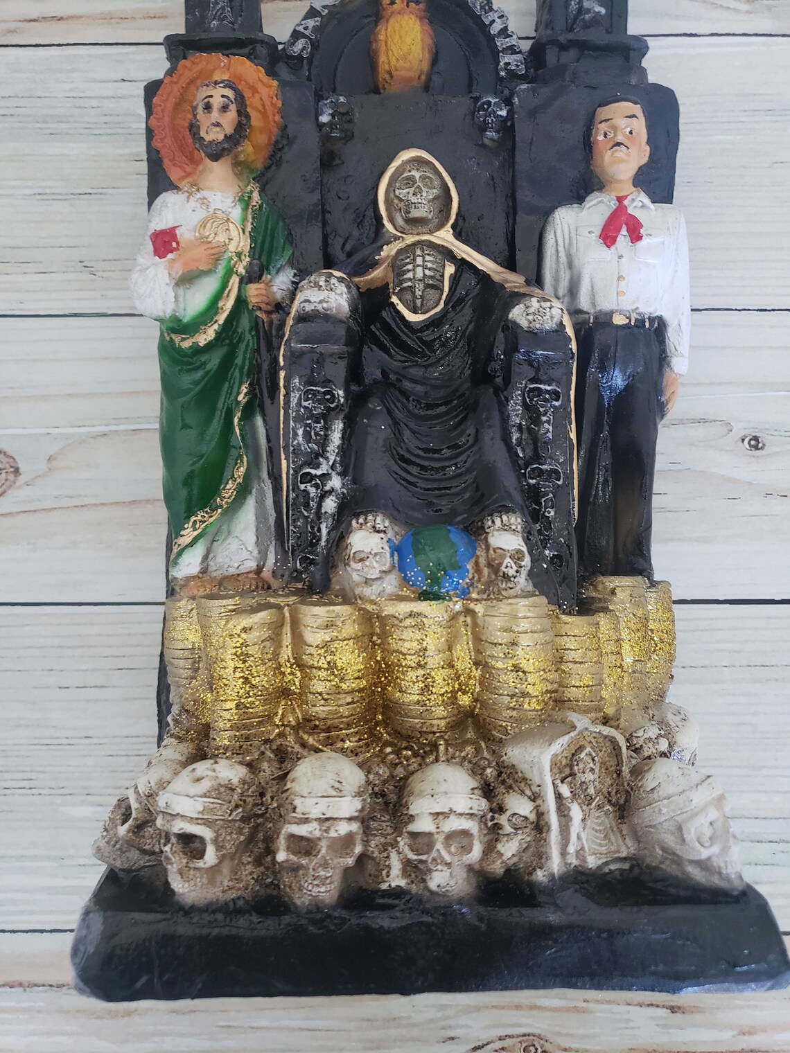 Jesus Malverde Santa Muerte & San Judas Handmade/ Estatua - Etsy
