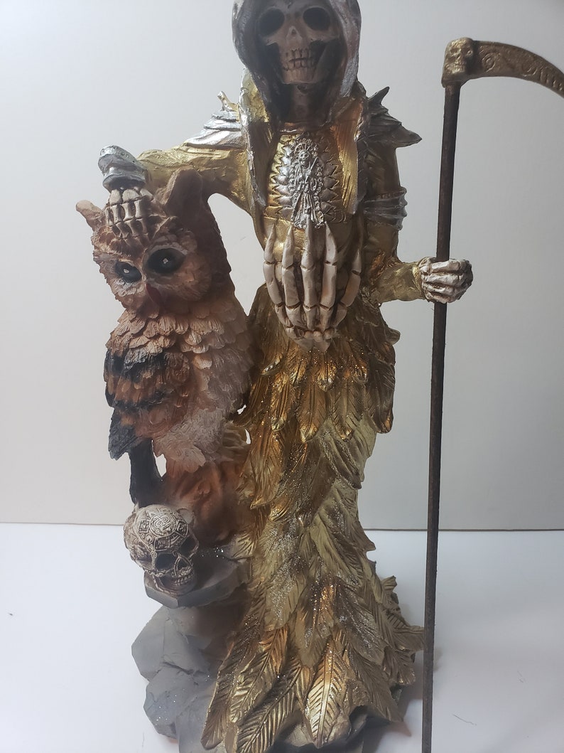 Money Santa Muerte Bendesida Oro Unica Love Grim Reaper Rare Luck Holy ...