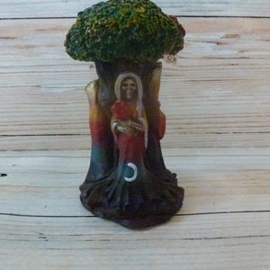 Santa Muerte Color Rainbow 5.5x4 Holy Death Statue/ Tree of Life ...