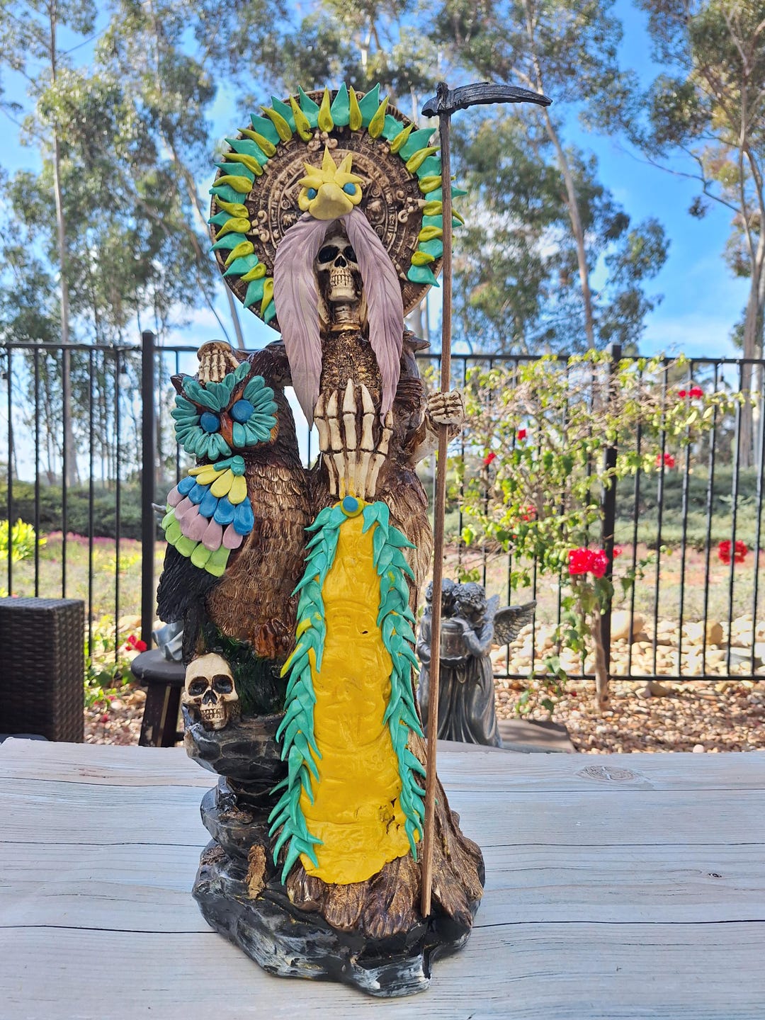 Santa Muerte Bendesida Color Rainbow 25 Holy Death Fixed Grim Reaper ...