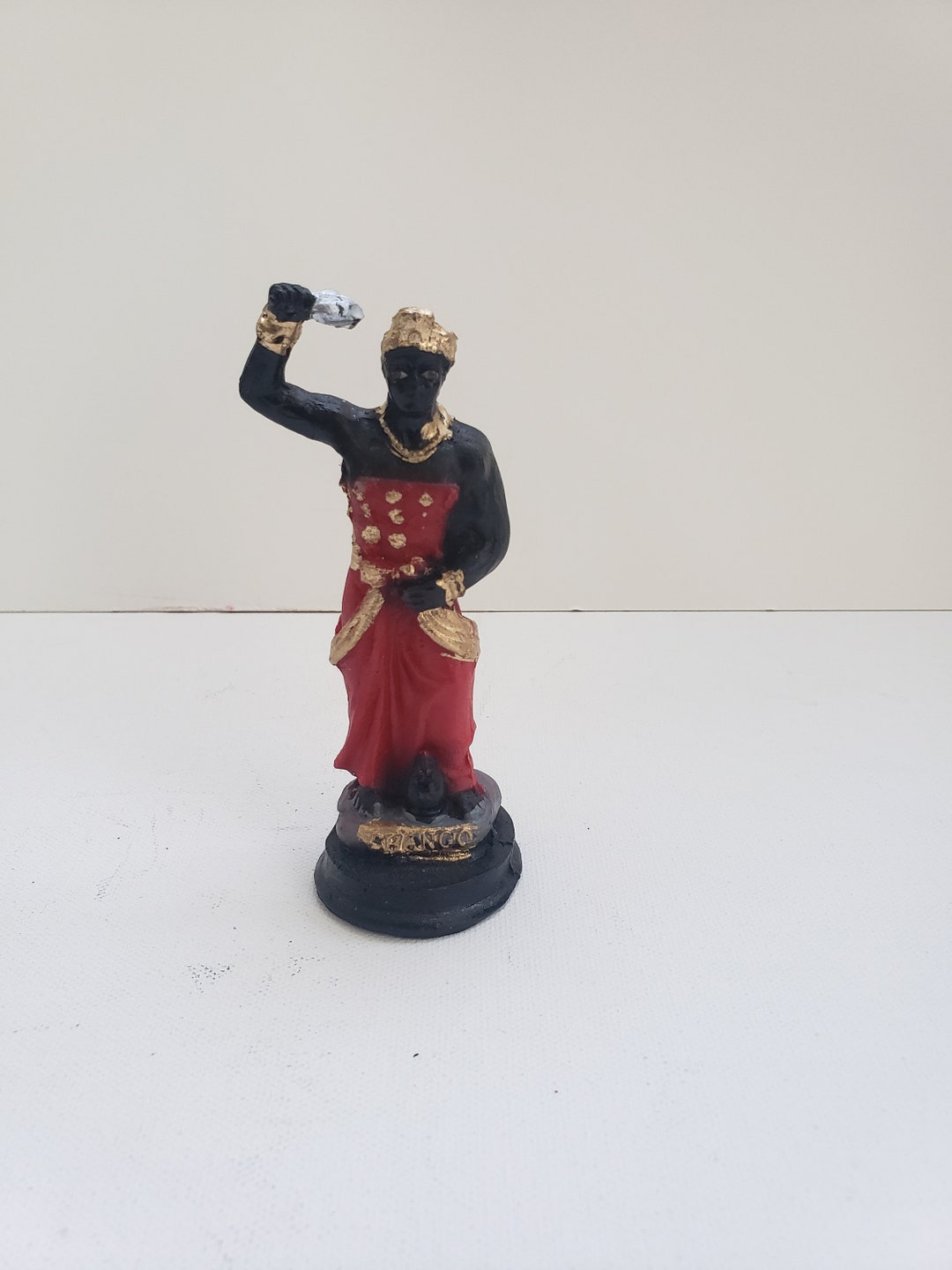 Orisha Chango 5" Statue Santeria Yoruba 7 African Powers Estatua Magia ...