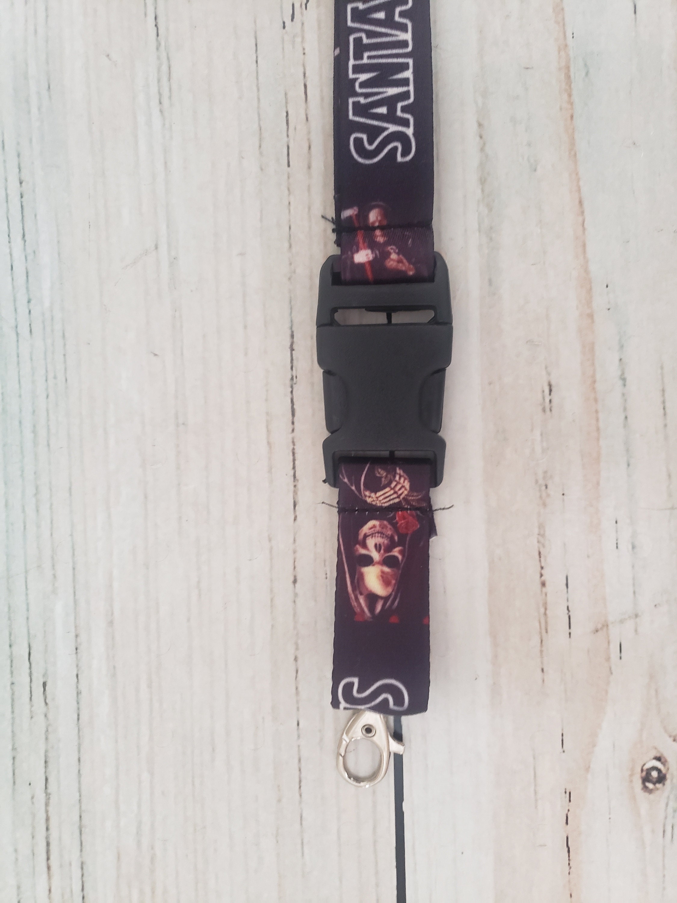 Santa Muerte Black Lanyard Keychain - Skinny Lady - Witchcraft ...