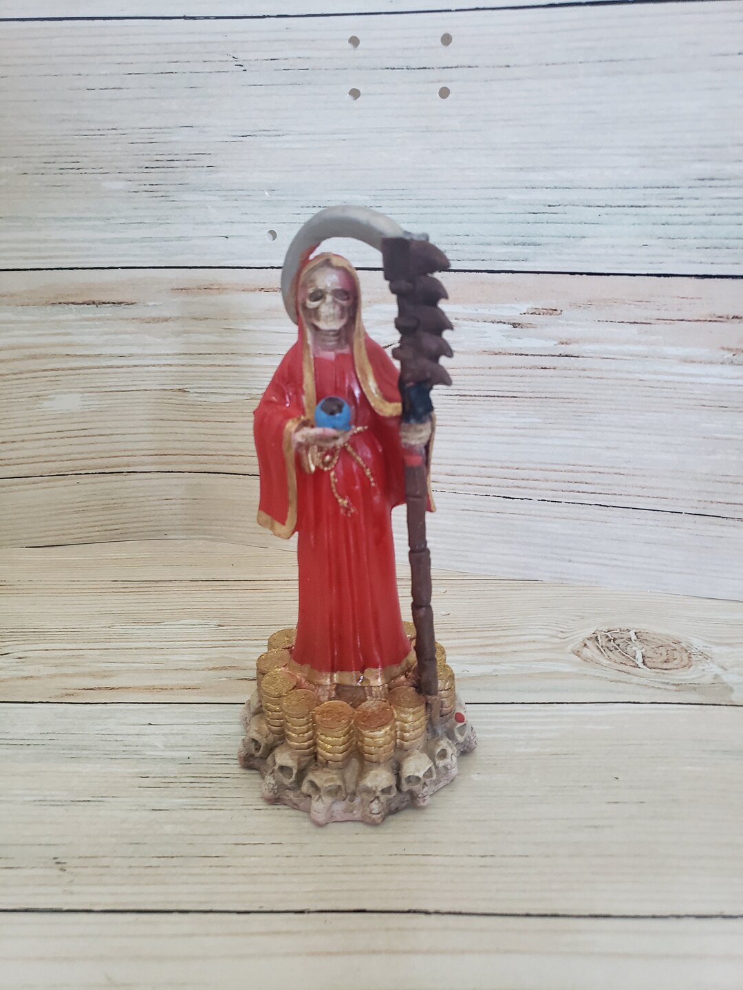 Santa Muerte Color Pink 10 Holy Death Statue / Grim Reaper / Curada ...