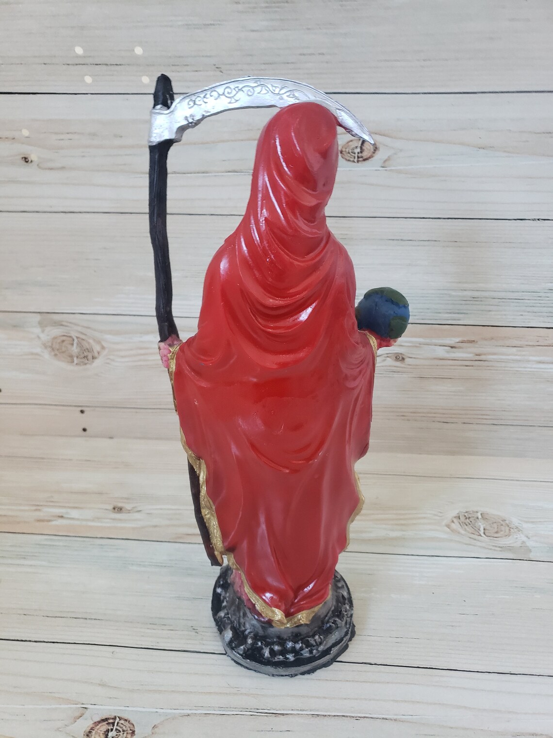 Santa Muerte Color Red Size 17 Holy Dead Statue / Grim - Etsy