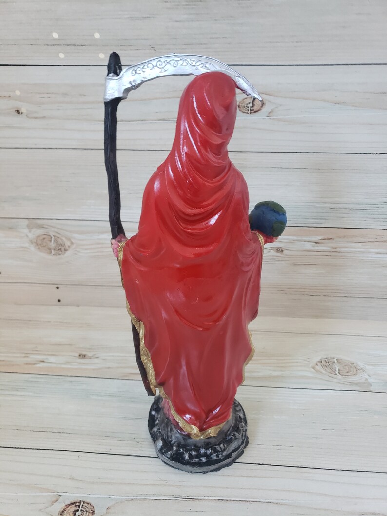 Santa Muerte Color Red Size 17 Holy Dead Statue / Grim - Etsy
