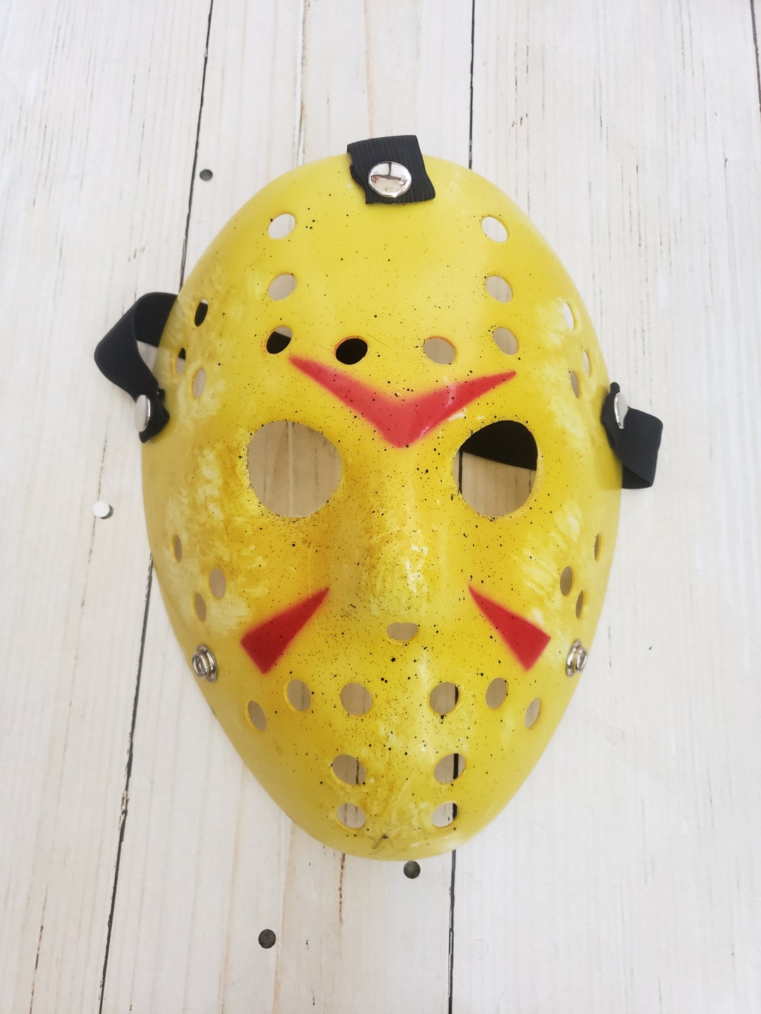 Friday the 13th Jason Voorhees Yellow Mask - Etsy