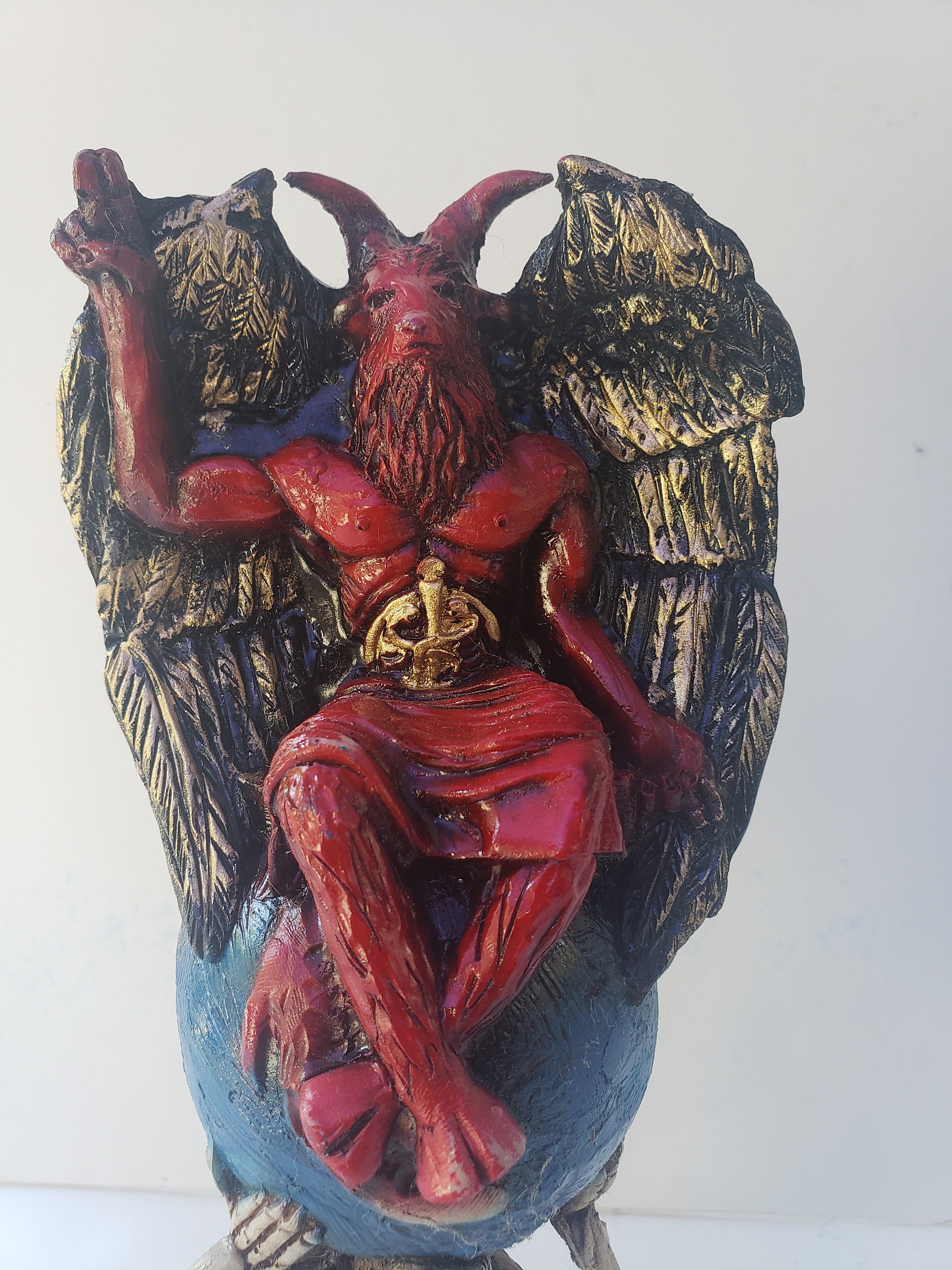 95quoth Baphomet Statue Figurine The Sabbatic Goat Templar