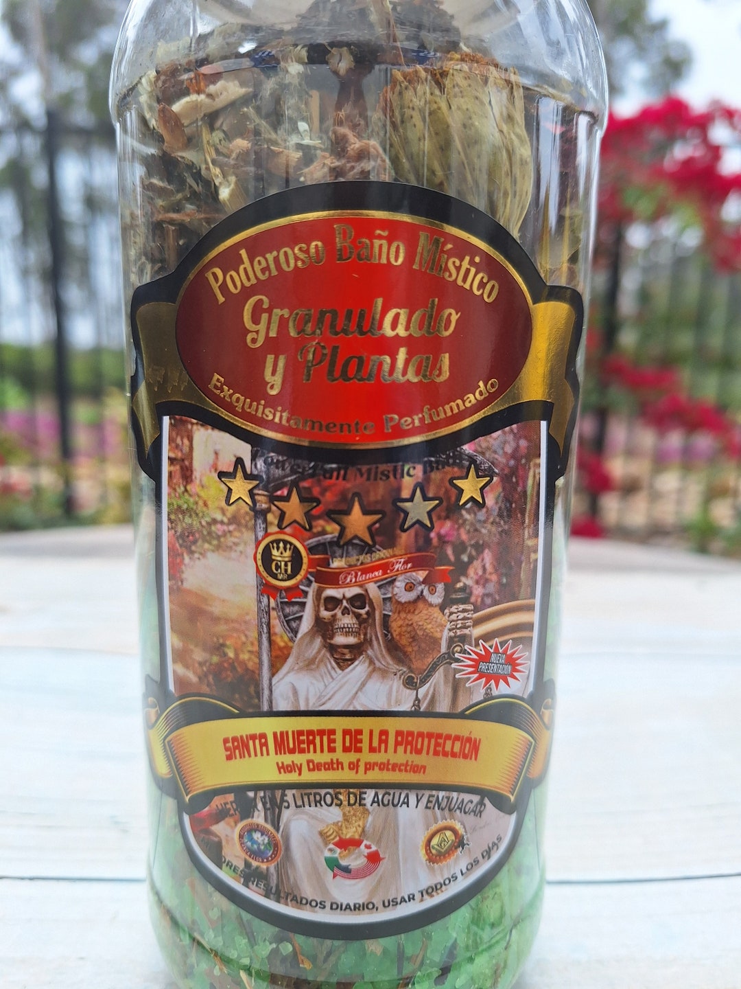 Santa Muerte Blanca De La Protecion Poderoso Baño Mistico Exquisitamente Perfumado - Etsy