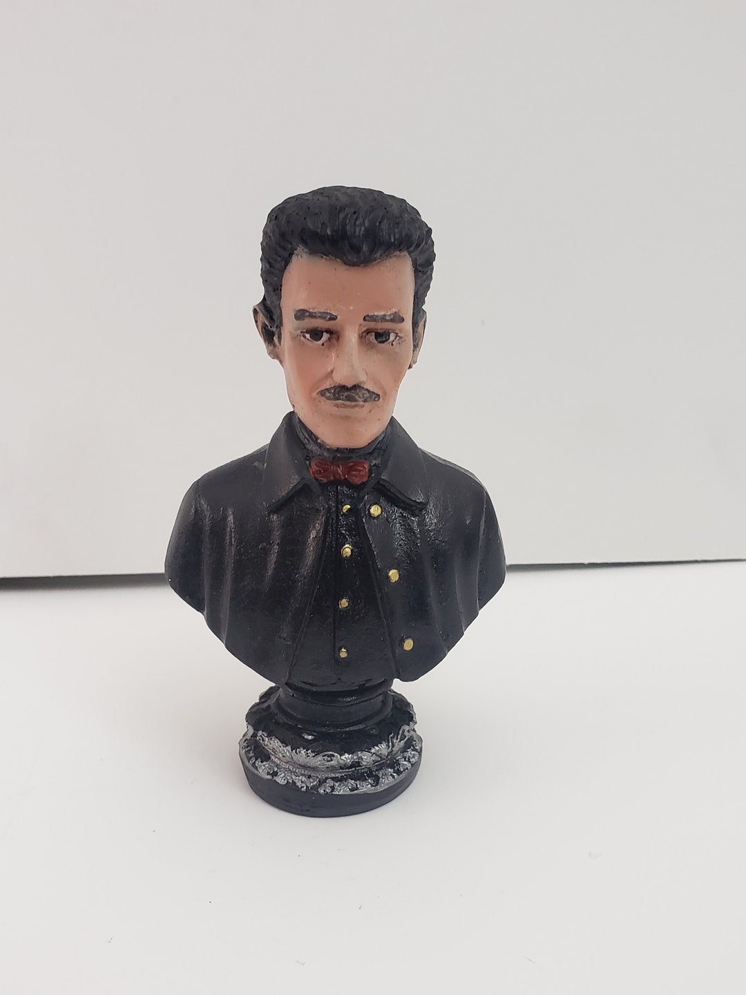 Jesus Malverde Black Figurine Statue Handmade 5"x4" / Estatua Figura ...
