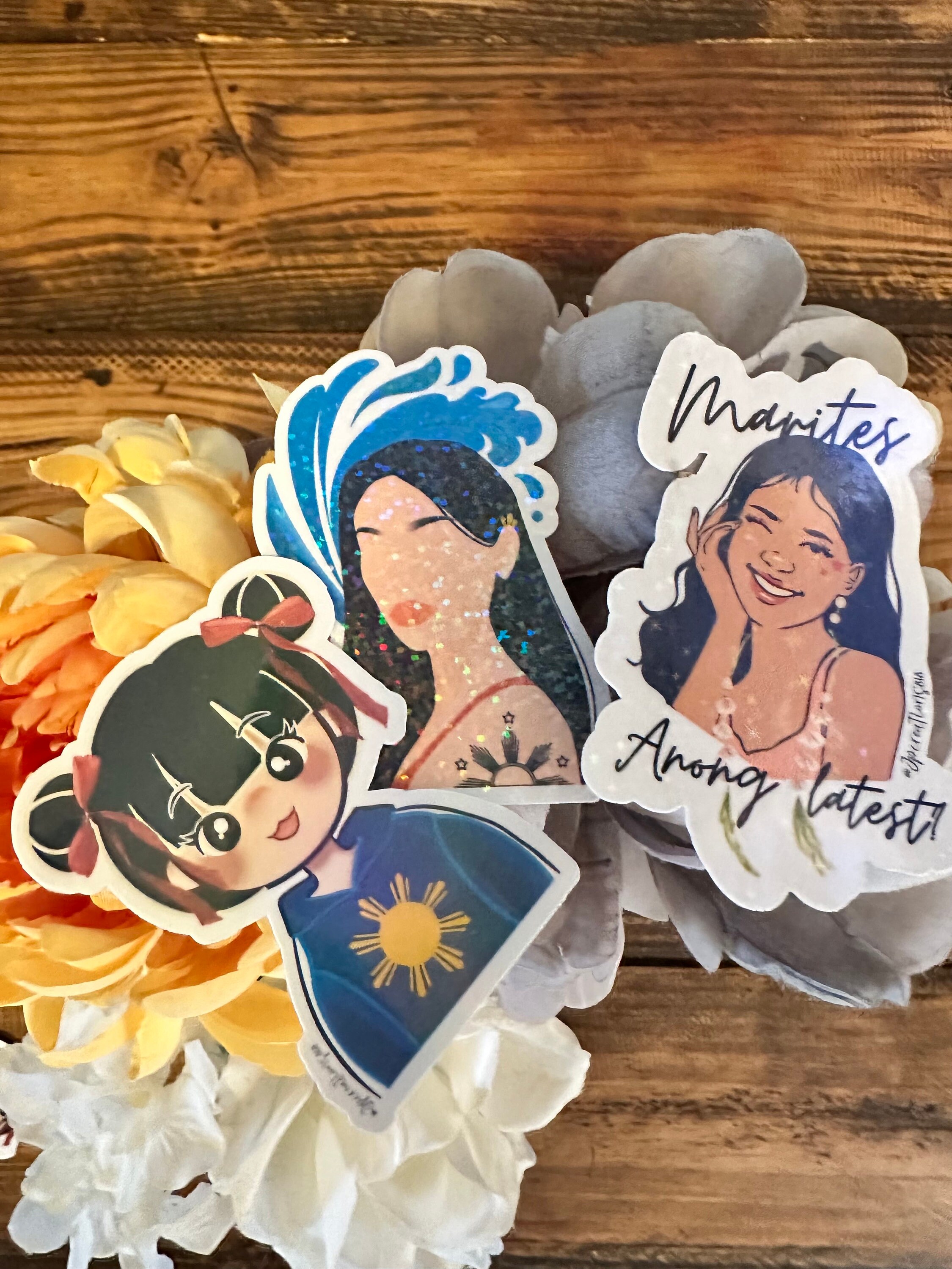 The 3 Filipinas, Filipina, Pinay Stickers, Pinoy Stickers - Etsy