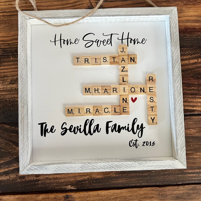 Personalize Family Name Scrabble - Etsy