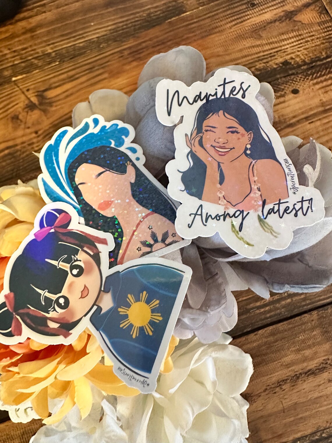 The 3 Filipinas, Filipina, Pinay Stickers, Pinoy Stickers - Etsy
