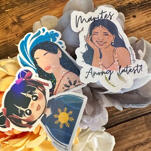 The 3 Filipinas, Filipina, Pinay Stickers, Pinoy Stickers - Etsy