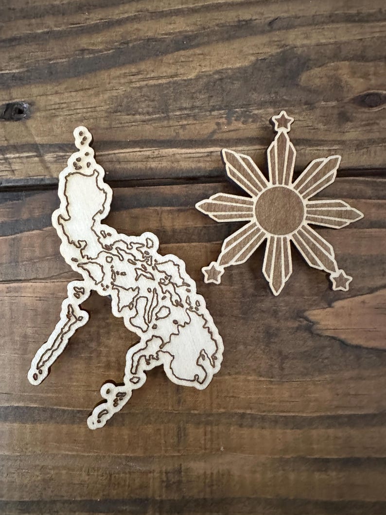 Philippines Magnet, Philippines Map Fridge Magnet, Sun and Star Magnet ...