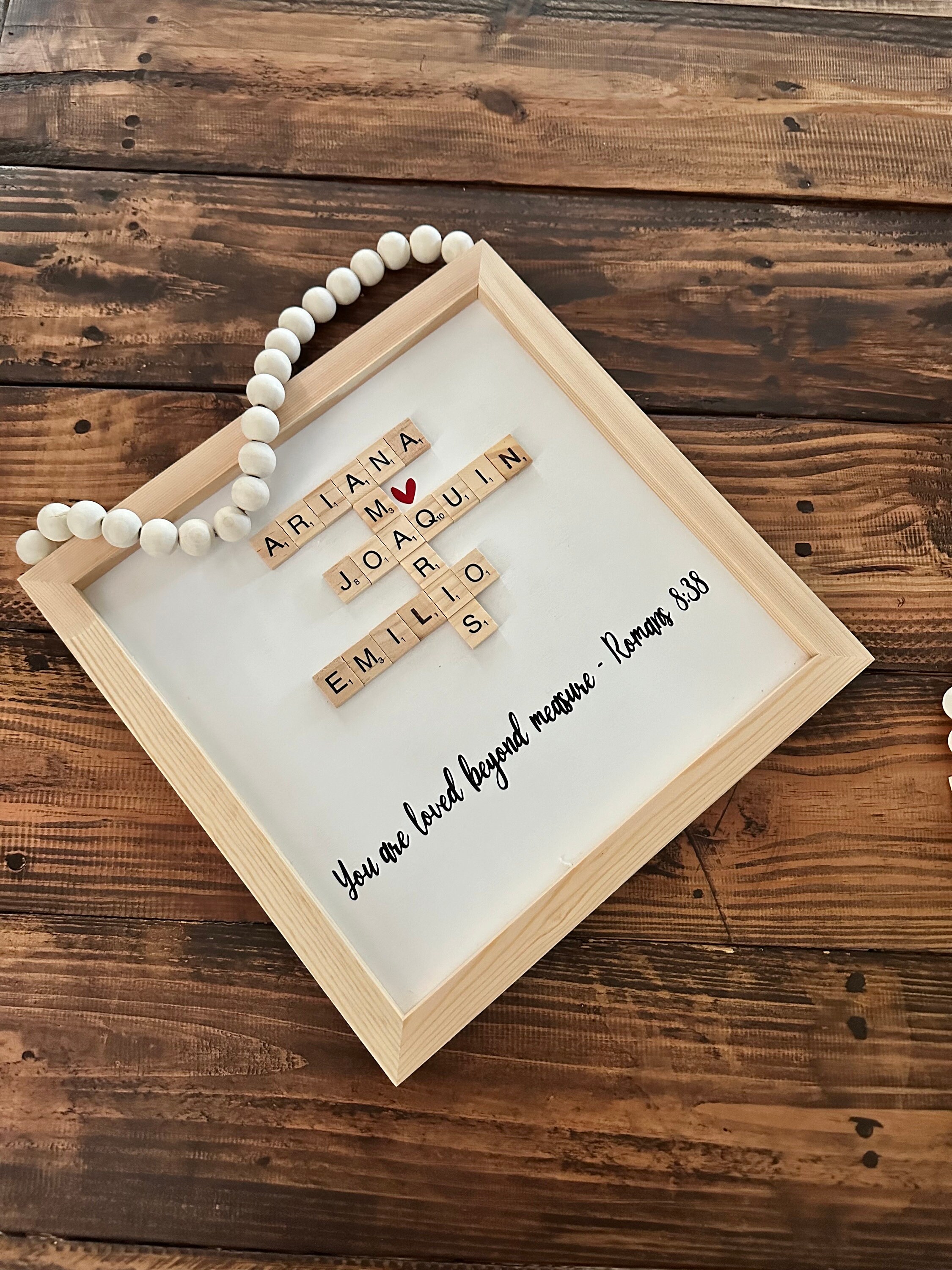 Personalized Scrabble Family Name - Etsy