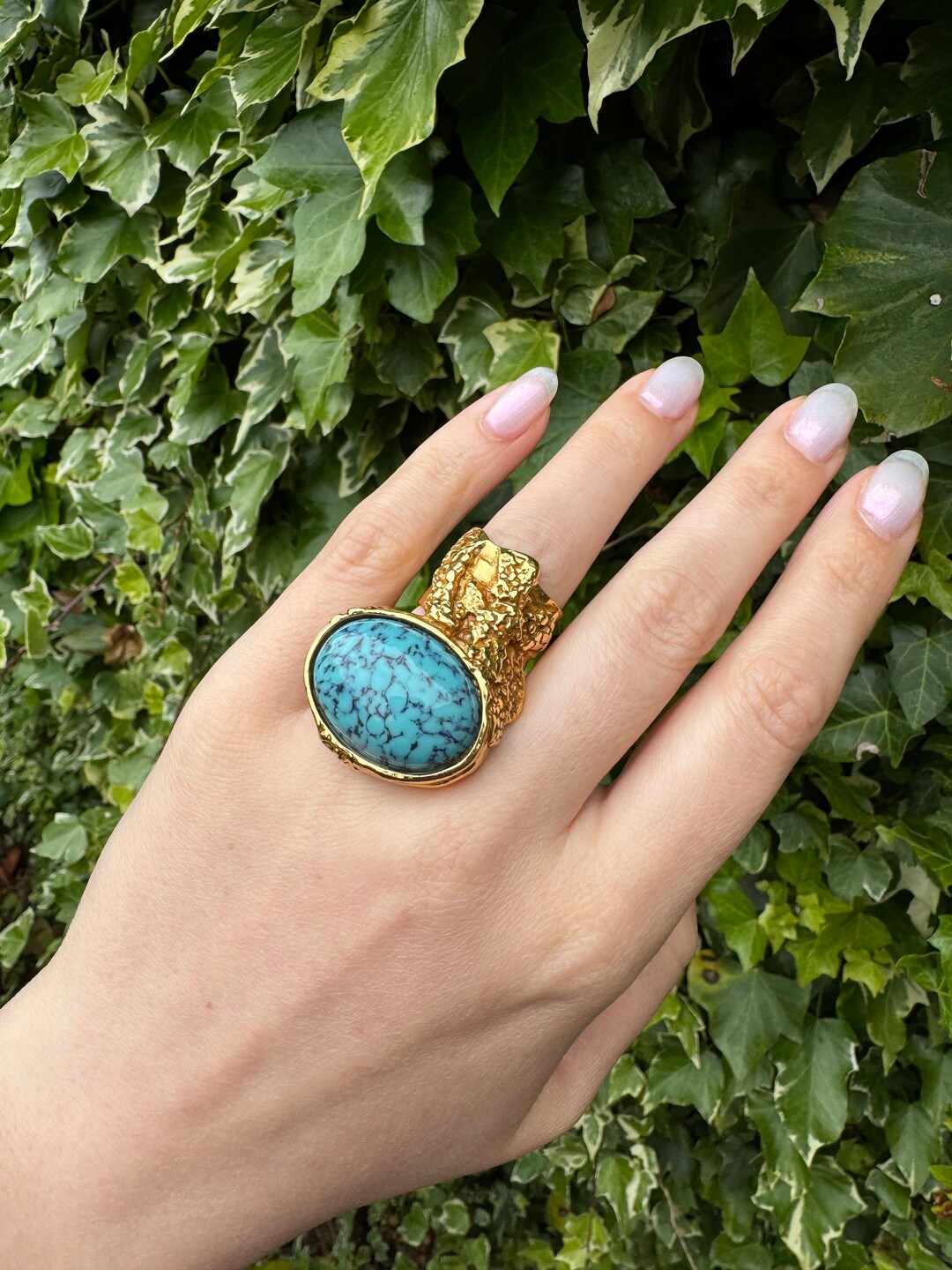 Gold ysl ring store