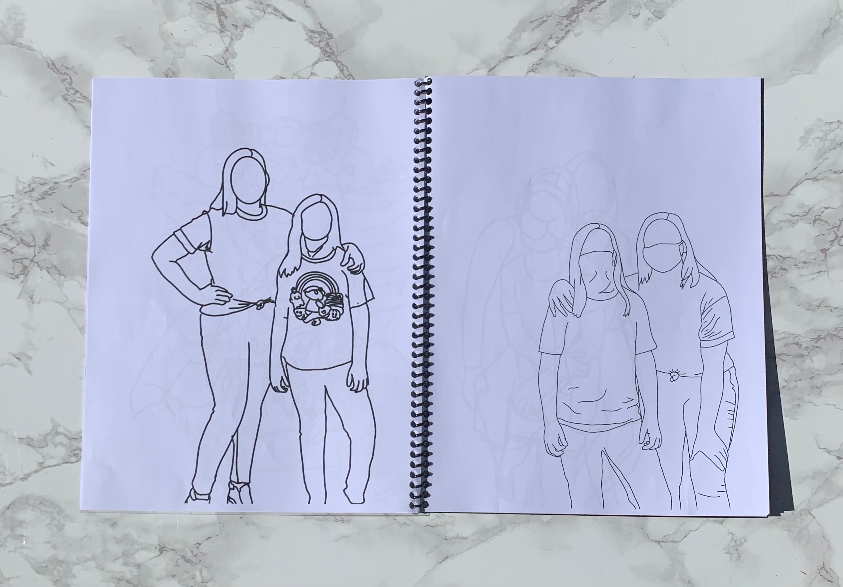 Custom Coloring Book - Etsy