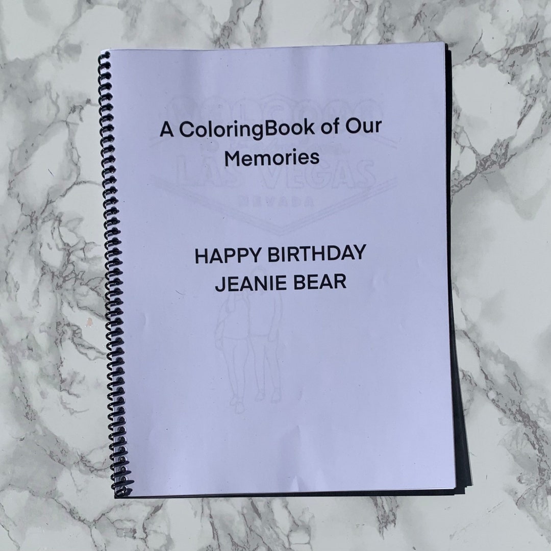 Custom Coloring Book - Etsy