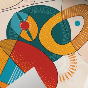 Modern Abstract African American Art Print Set of 2. Contemporary ...