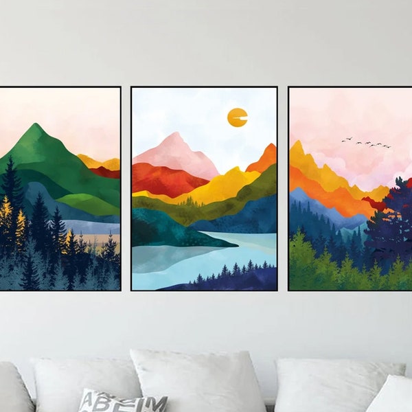 Colorful Wall Art - Etsy