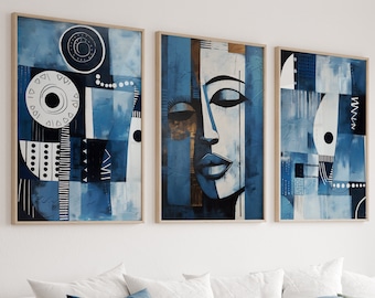Contemporary African American Art Set of 3 Prints. Modern - Etsy