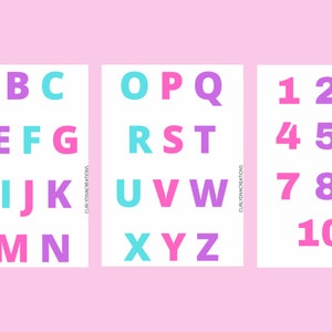 Alphabet and Number Resin Mat Pages, Resin Letter Pages, Resin Number ...
