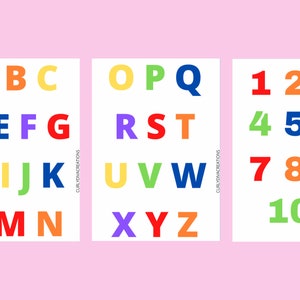 Alphabet and Number Resin Mat Pages, Resin Letter Pages, Resin Number ...