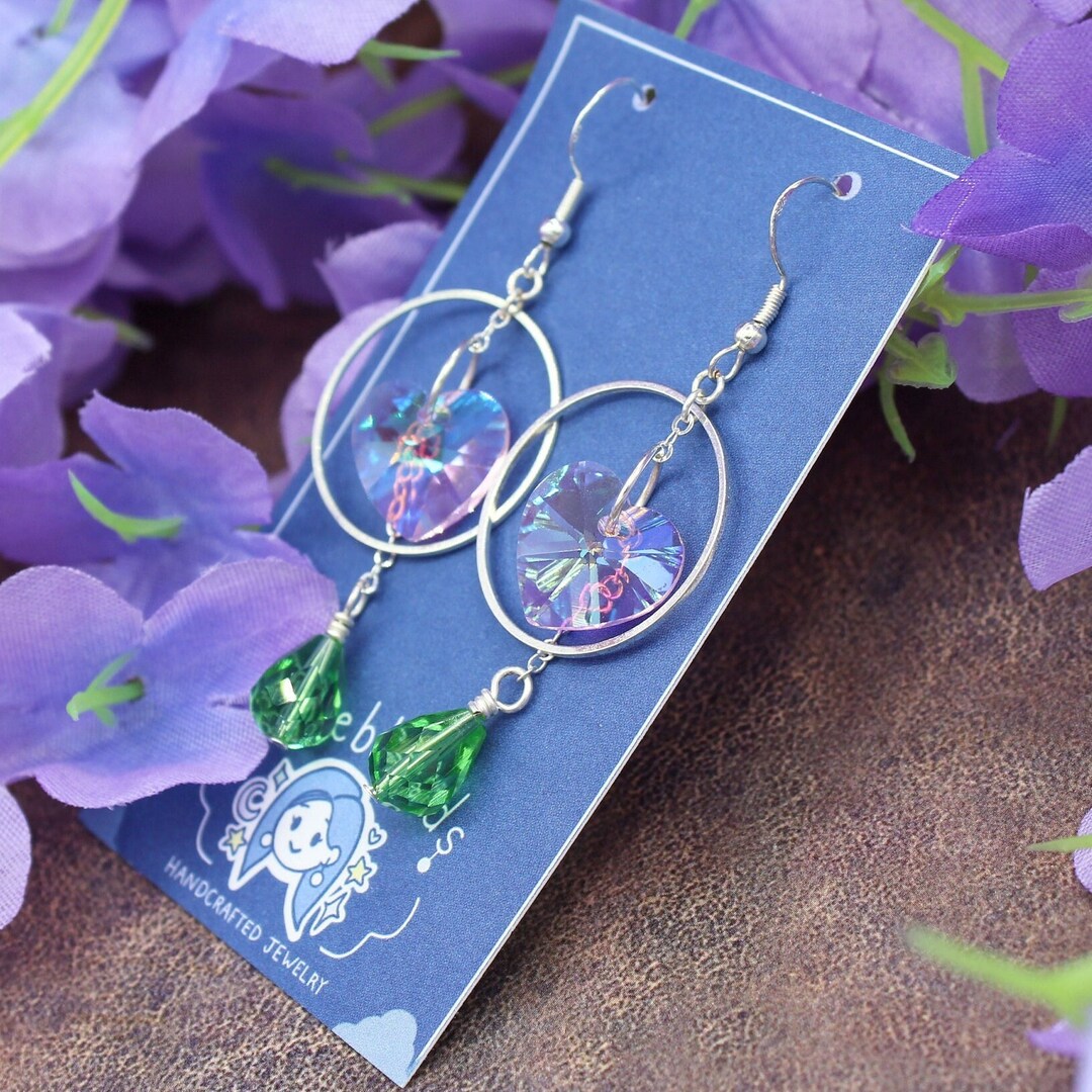 Braided Love Breathing Girl Slayer Anime Earrings| Hypoallergenic ...