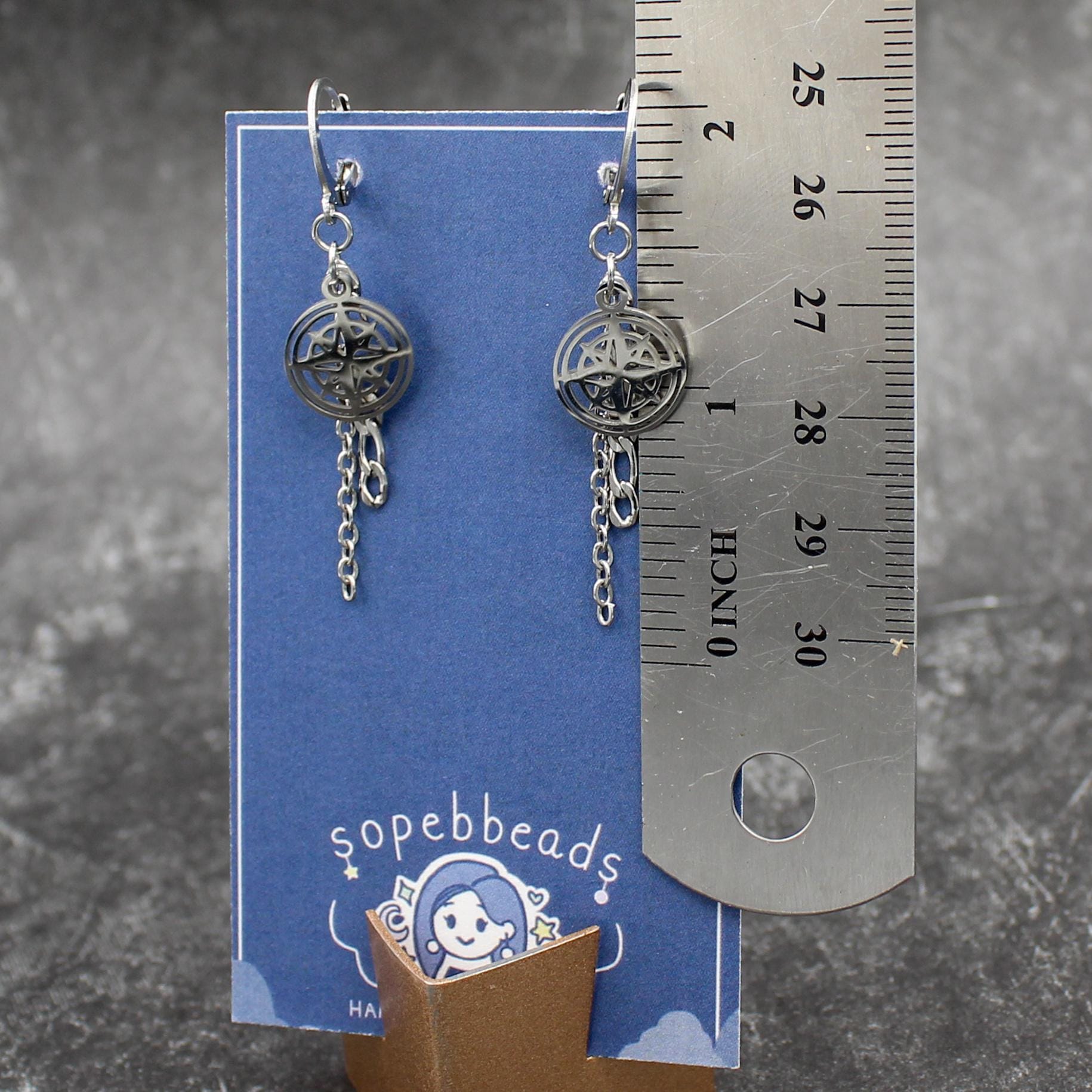 Compass Skz Stray Kids Inspired Earrings|hypoallergenic Stainless Steel ...