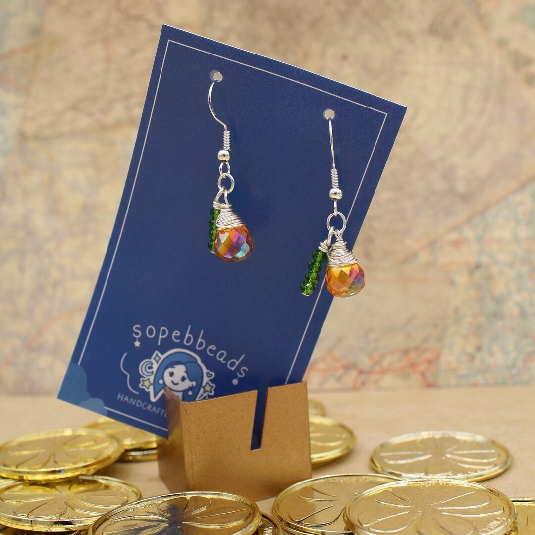Cat Burglar Pirate Tangerine Anime Earrings |hypoallergenic, Nickel ...