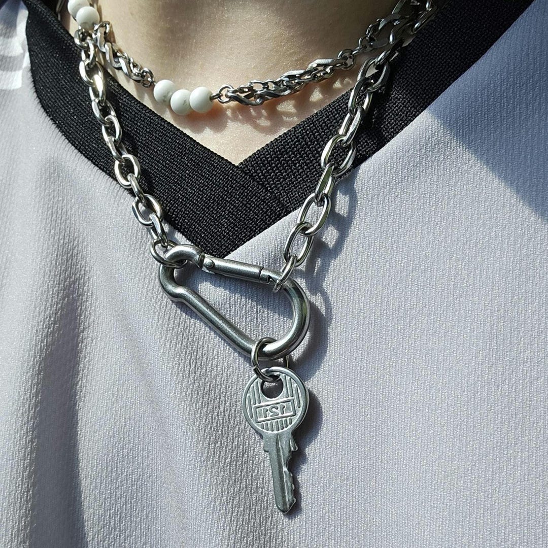 Key Carabiner Wlw Pride Queer Stainless Steel Necklace - Etsy