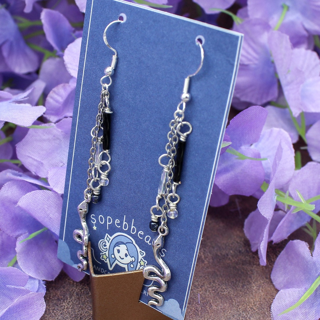 Snake Serpant Breathing Slay Anime Inspired Earrings|hypoallergenic ...