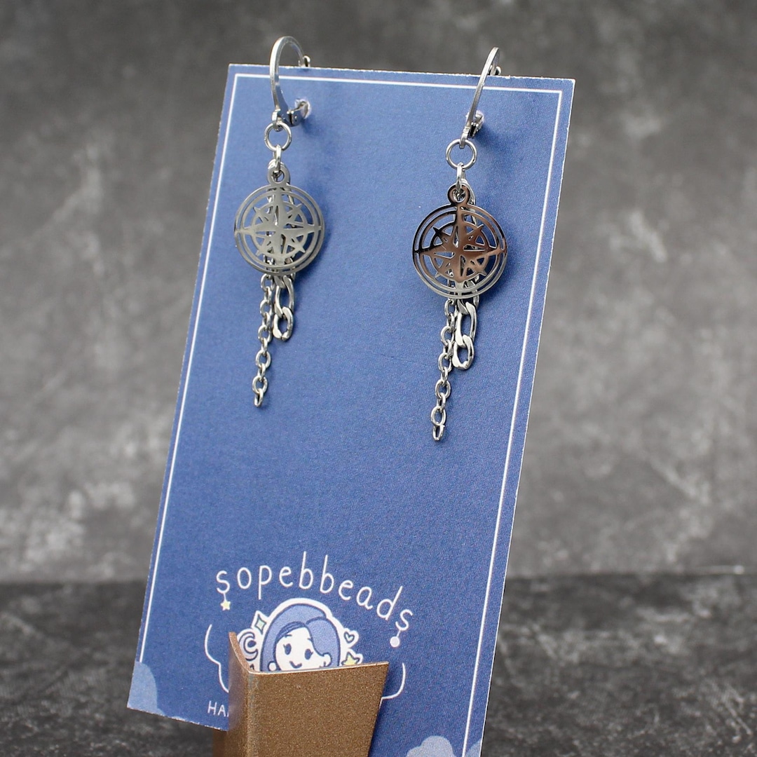 Compass Skz Stray Kids Inspired Earrings|hypoallergenic Stainless Steel ...