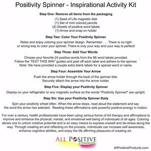 I AM Positivity Spinner | Mindfulness Activity Craft to Build Emotional ...