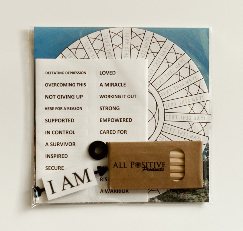 Mental Health Wheel: I AM Positivity Spinner, Mindfulness Activity - Etsy