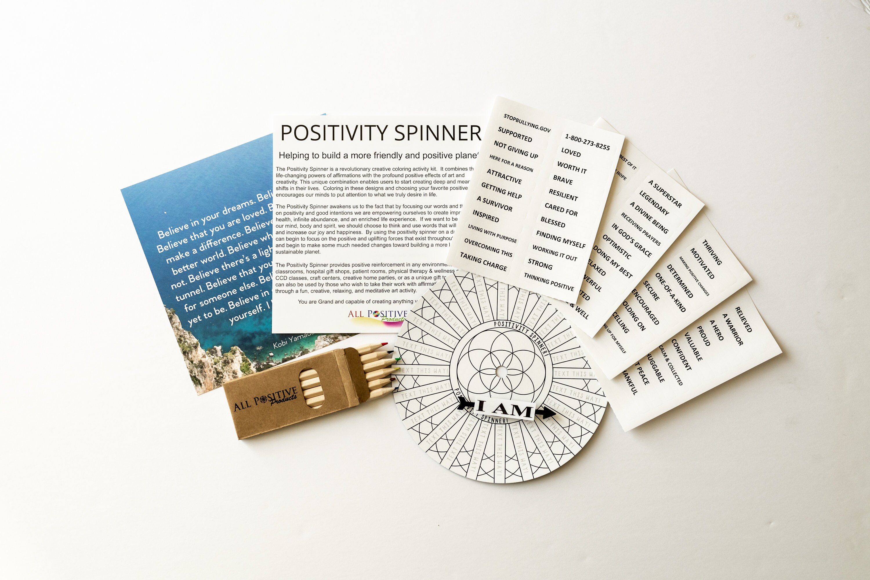 Anti-bullying Spinner Wheel: I AM Positive Affirmations, Mindfulness ...
