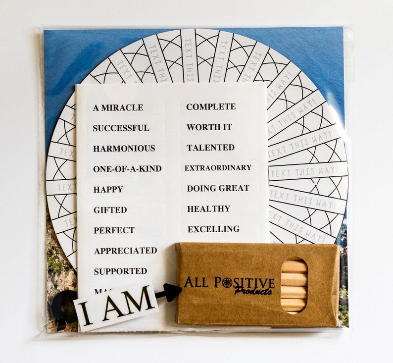 I AM Positivity Spinner: Mindfulness Activity Craft Kit - Etsy