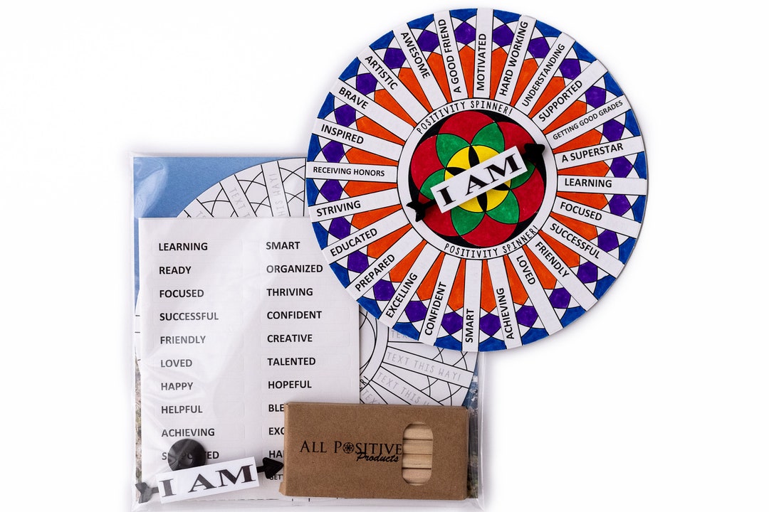 Kids Affirmation Wheel: DIY Mindfulness Craft Activity - Etsy