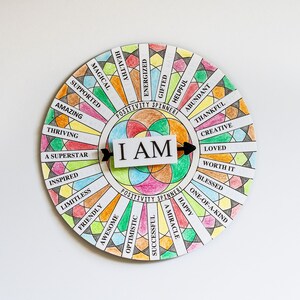 I AM Positivity Spinner: Mindfulness Activity Craft Kit - Etsy