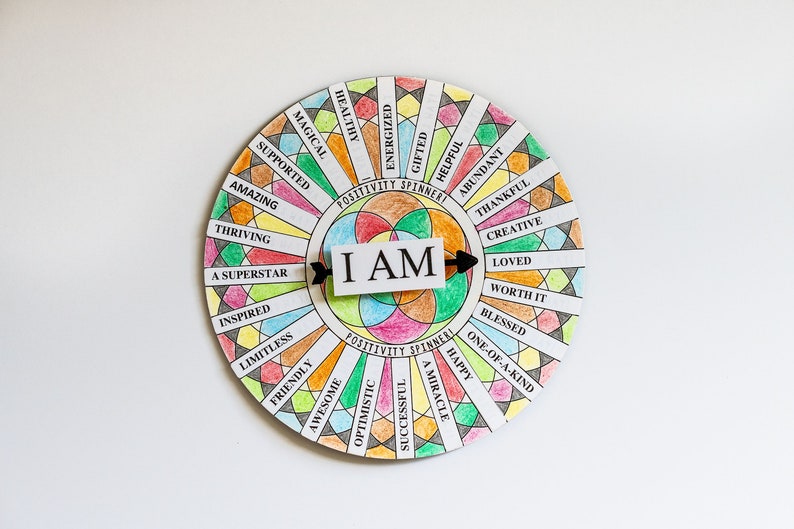 I AM Positivity Spinner: Mindfulness Activity Craft Kit - Etsy