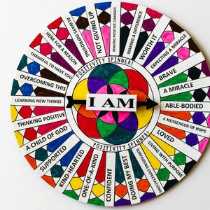 Special Needs Empowerment Coloring Craft Activity Spinner | I Am Loved ...