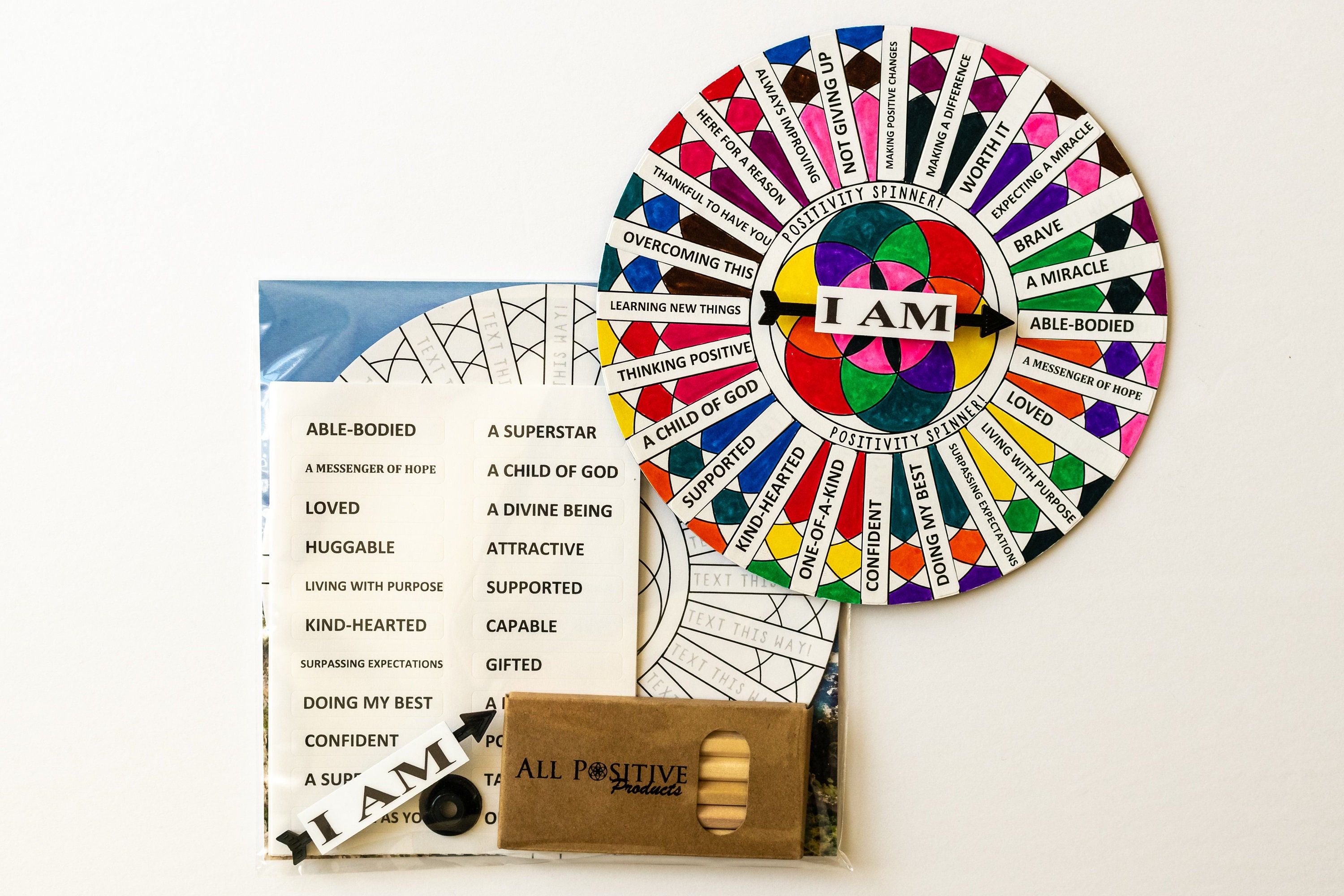 Special Needs Empowerment Coloring Craft Activity Spinner I Am Loved, I ...